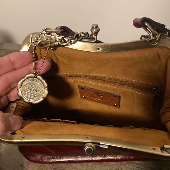 Patricia Nash | Bags | Vintage Style Purse Leather Burgundy | Poshmark